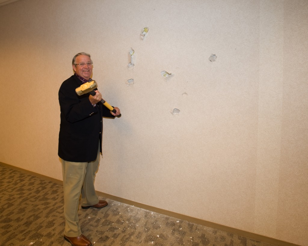 Diamond Bar Library Wall Breaking Supervisor Don Knabe